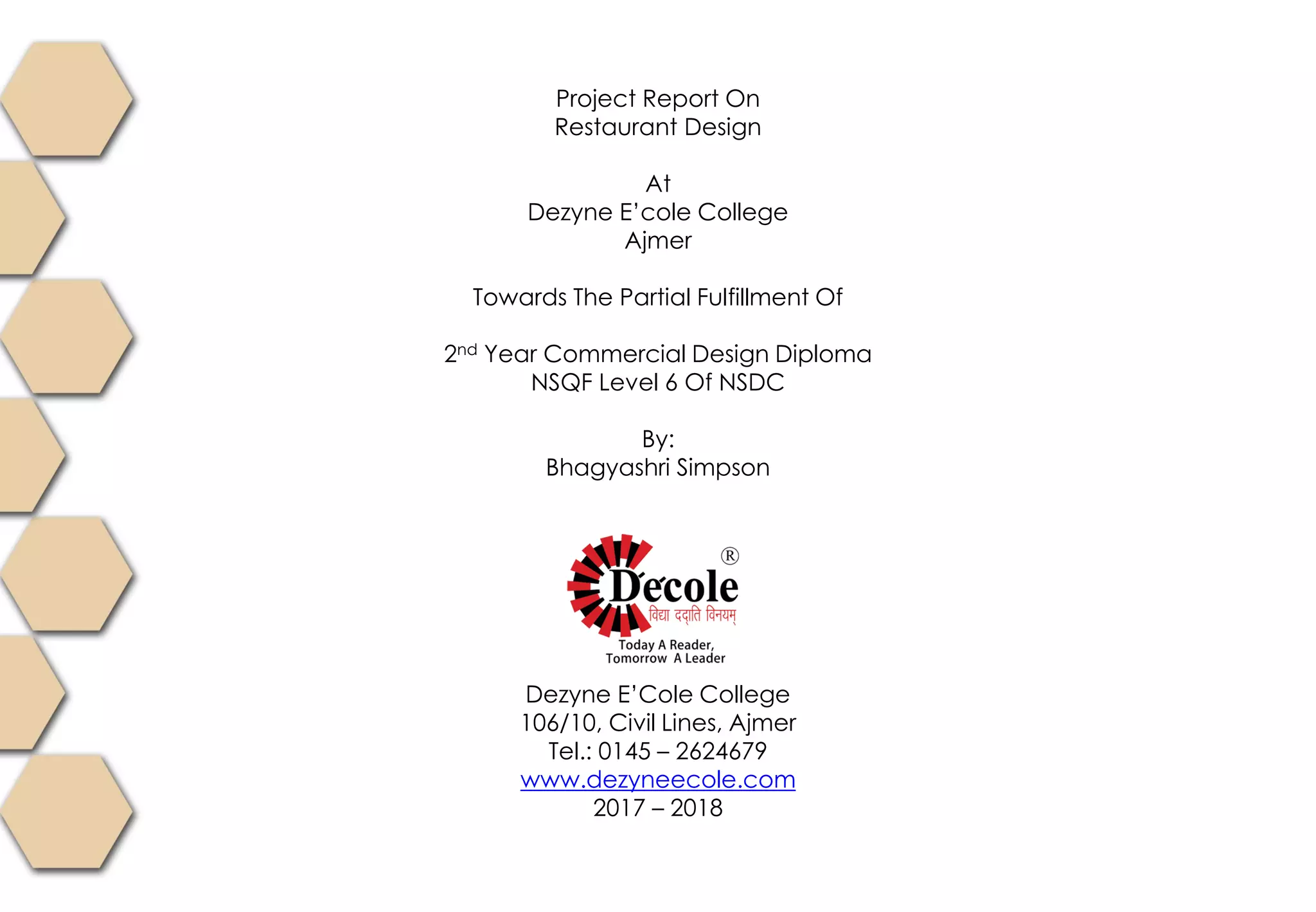 Restaurant Design Portfolio | PDF