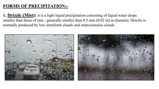 FROMS & TYPES OF PRECIPITATION | PPTX