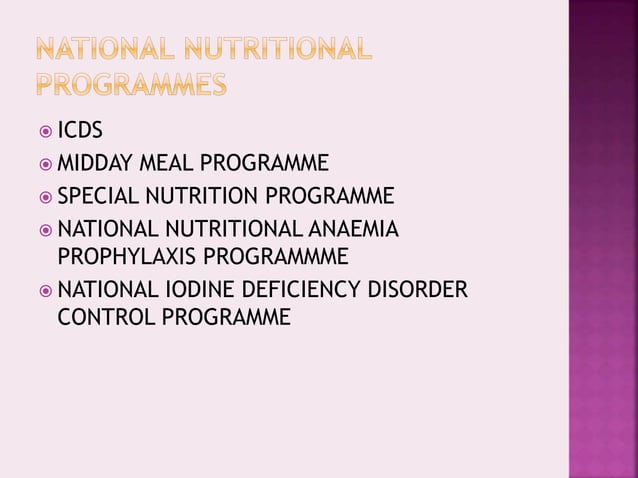 national health programmes | PPTX
