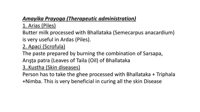 BHALLATAK -.pptx bhallataka dravya guna batch ppt | PPTX | Gardening ...