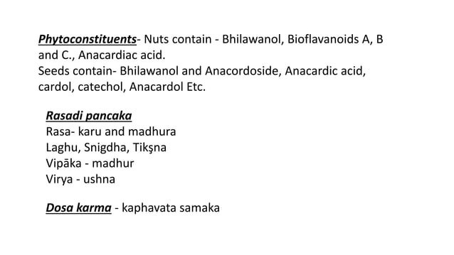 BHALLATAK -.pptx bhallataka dravya guna batch ppt | PPTX | Gardening ...