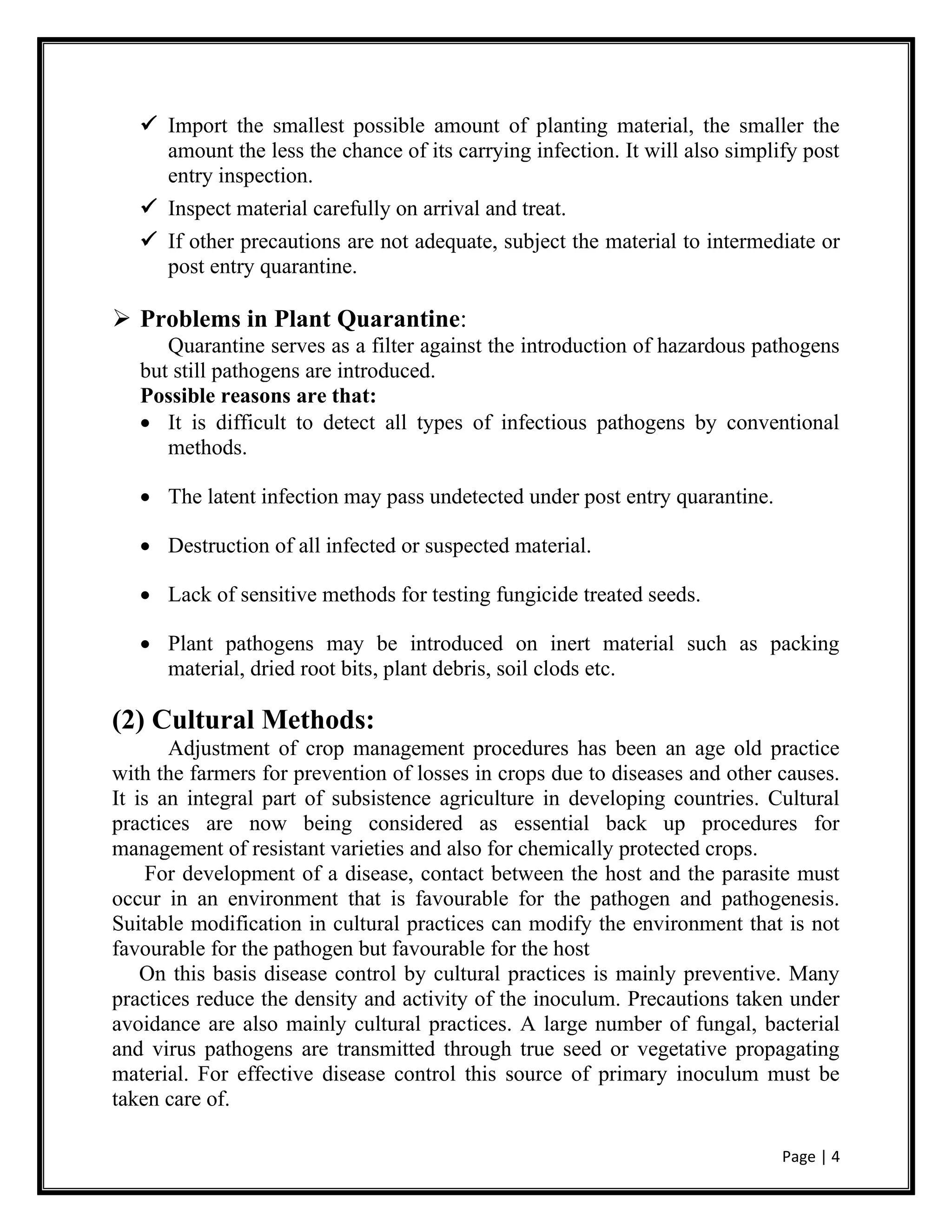 Management of Seed-Borne Plant Pathogens/Diseases and Procedure for ...