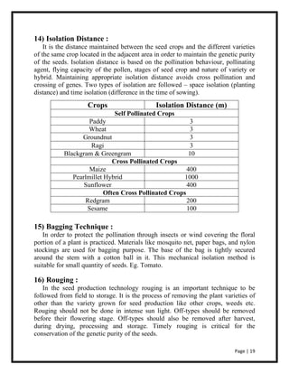 Management of Seed-Borne Plant Pathogens/Diseases and Procedure for ...