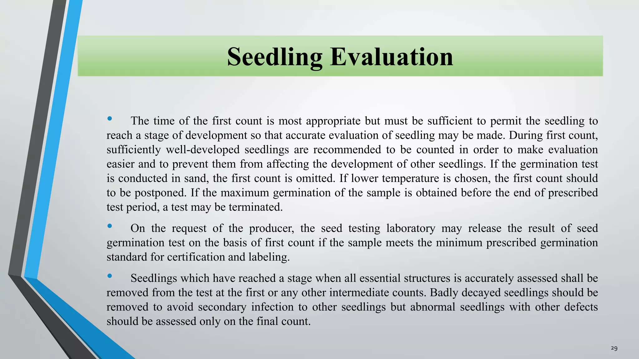 Seed Moisture Content, Germination and Seed Dormancy | PPTX