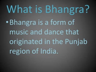 Bhangra | PPTX