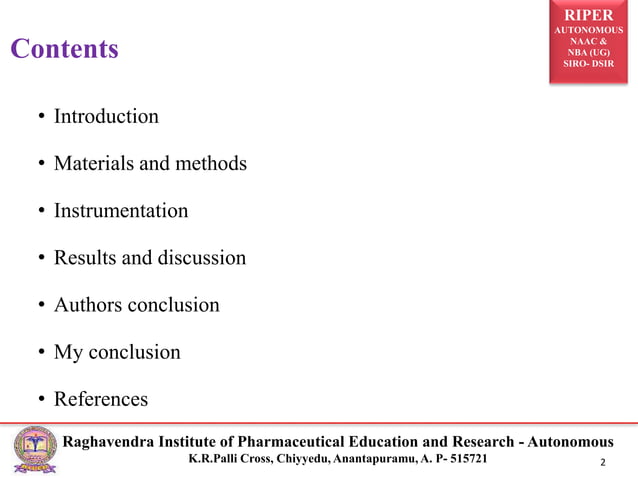 JOURNAL CLUB PRESENTATION (20L81S0707-PA) | PPT