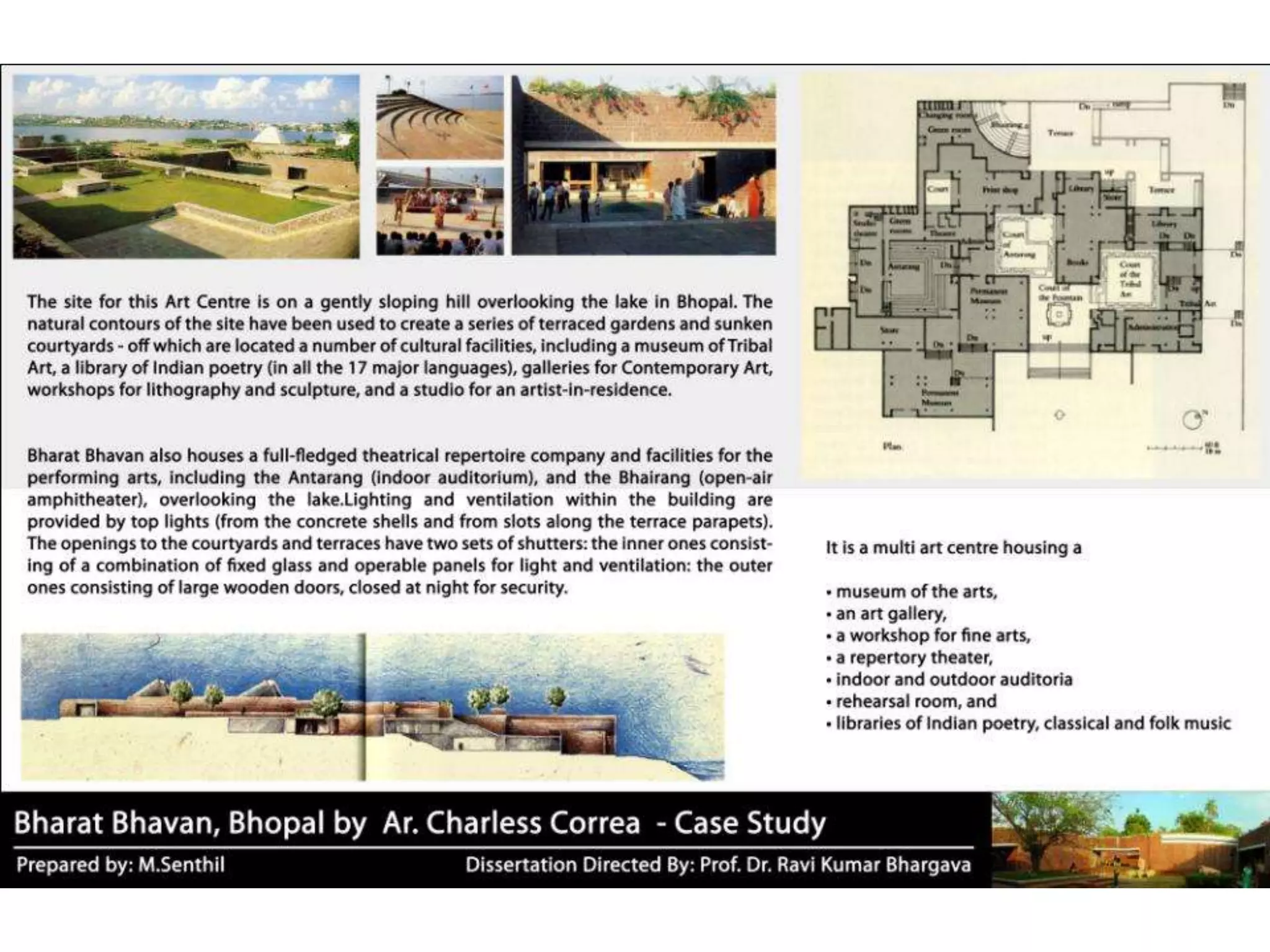 Bharat Bhavan, Bhopal by charless correa | PPTX