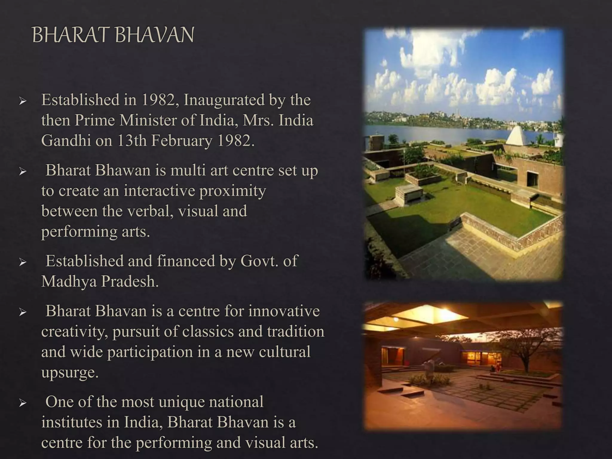 Bharat Bhavan, Bhopal | PPTX