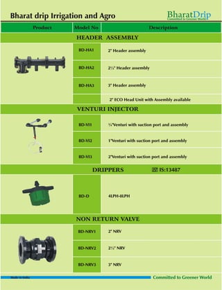 DRIP IRRIGATION SYSTEM & HDPE PIPES By Bharat Drip Irrigation And Agro ...
