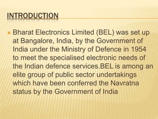 Bharat electronics ltd. | PPTX