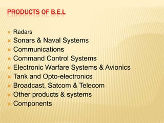 Bharat electronics ltd. | PPTX