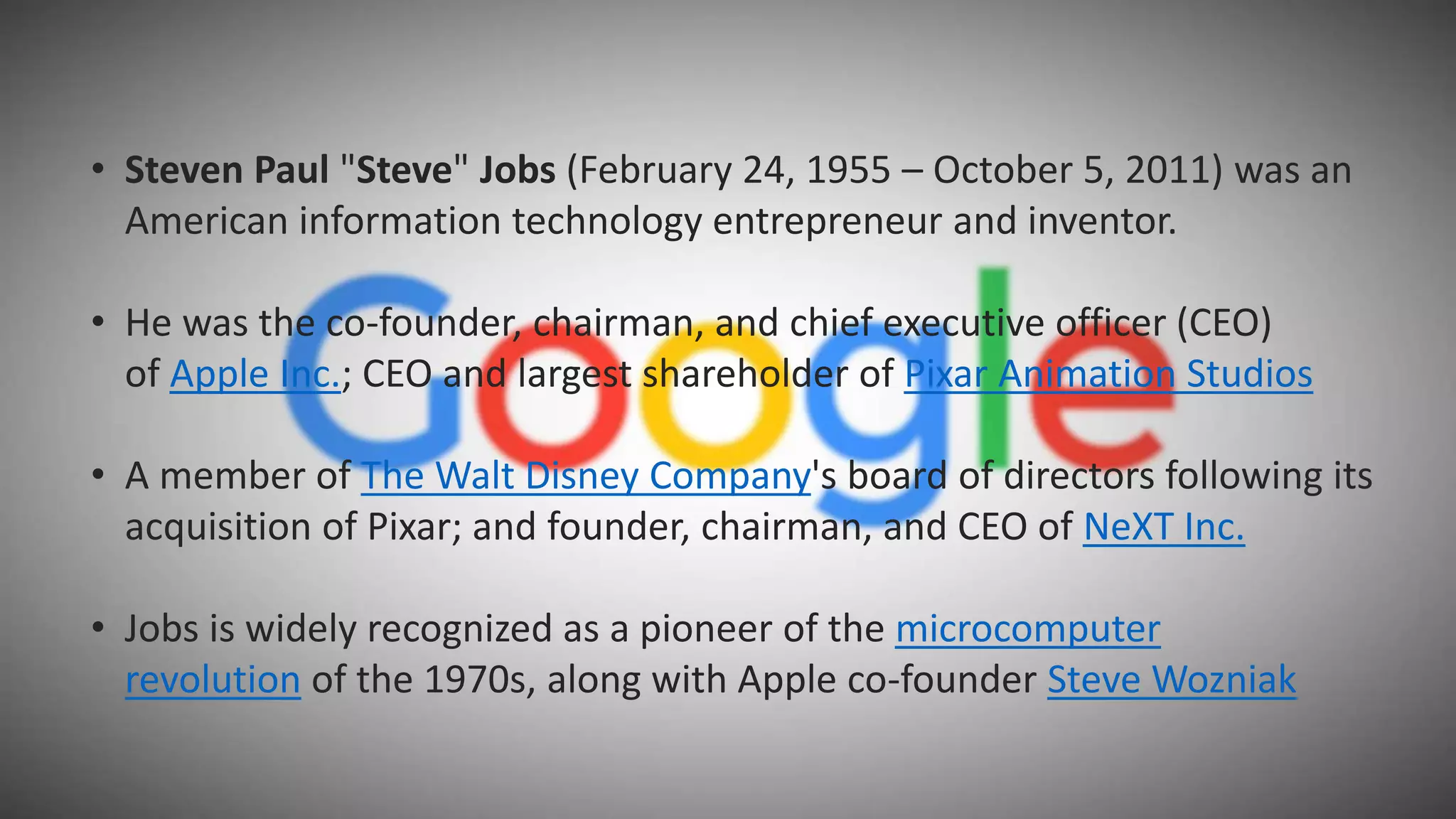 Steve Jobs | PPT