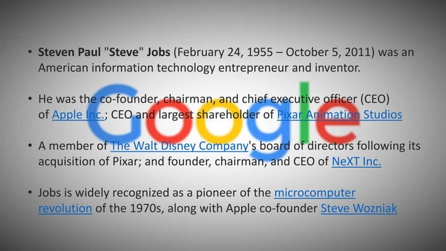 Steve Jobs | PPT