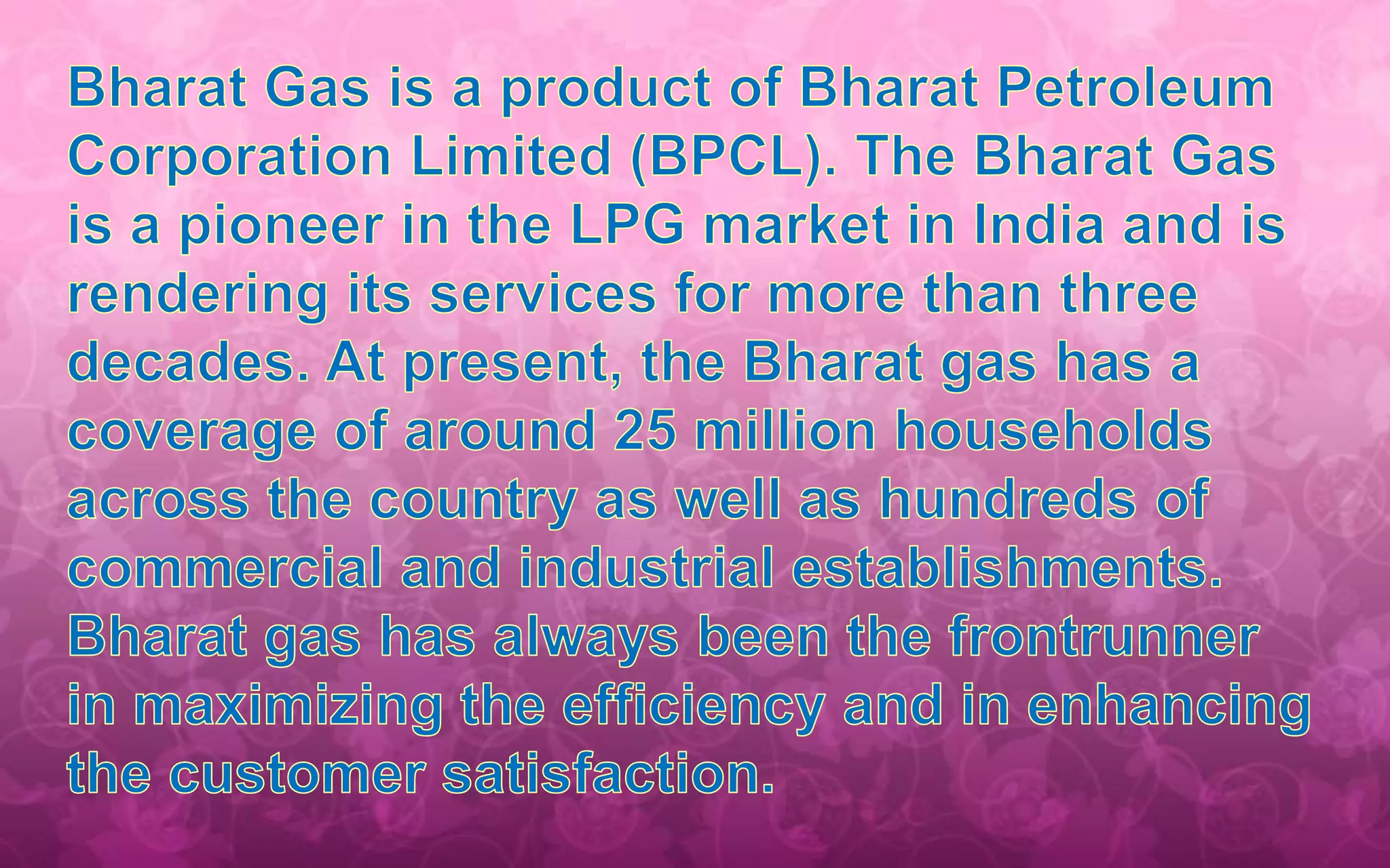 Bharat gas new connection process | PPTX