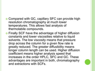 Supercritical Fluid Chromatography | PPTX