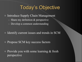 SCM - Bharath | PPTX | Logistics | Business