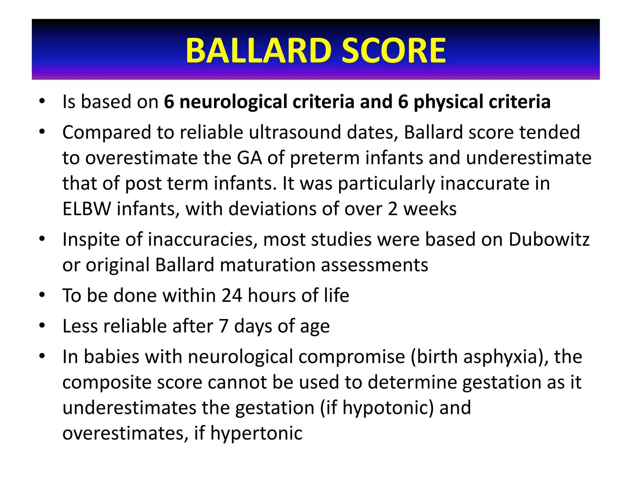 Assessment of Gestational age | PPTX