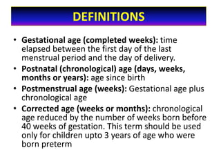 Assessment of Gestational age | PPTX