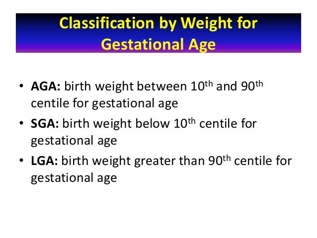 Assessment of Gestational age
