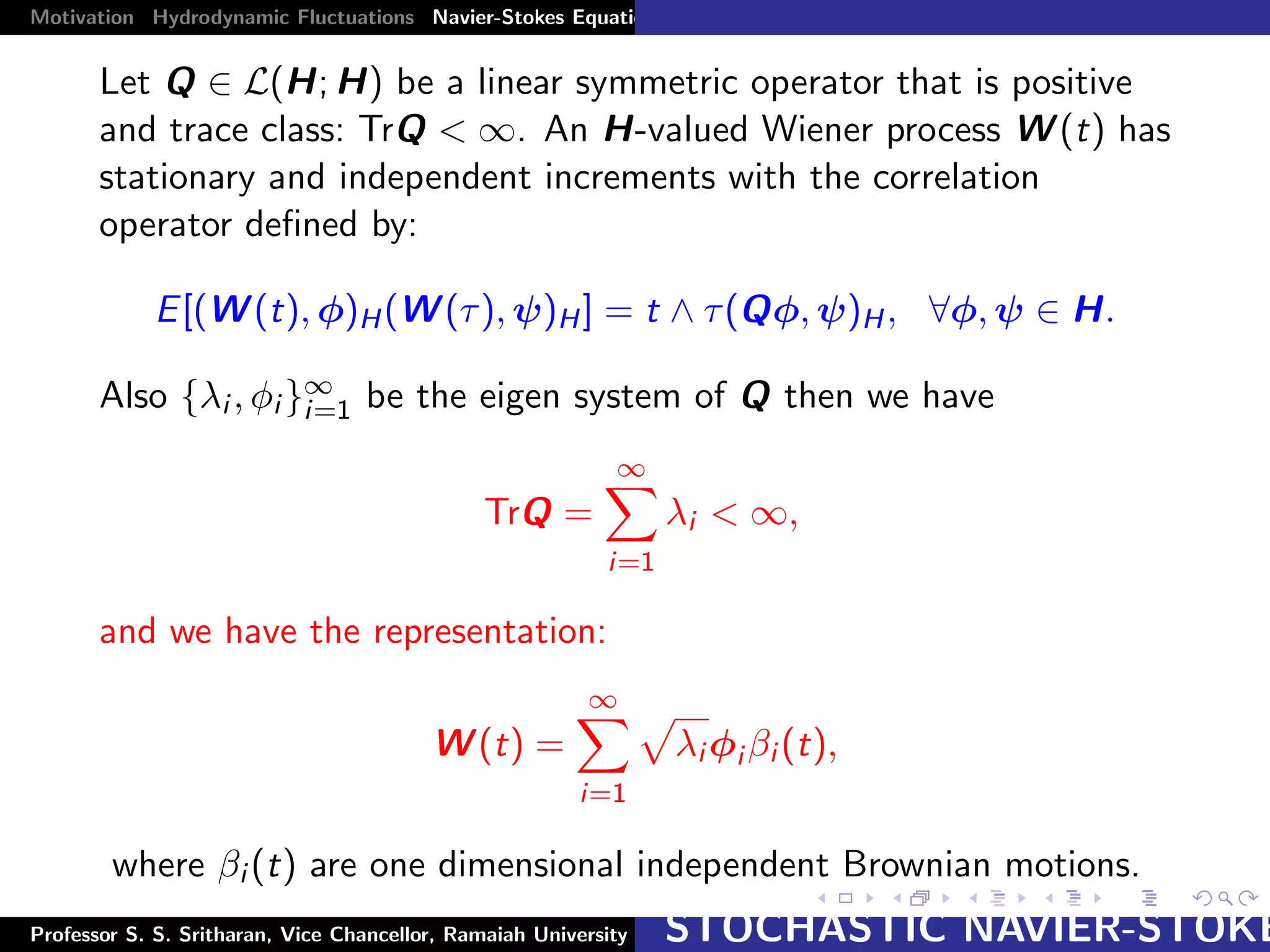 Stochastic Navier Stokes Equations Pdf