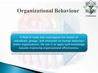 Organizational Behaviour-model (OB Model) | PPTX