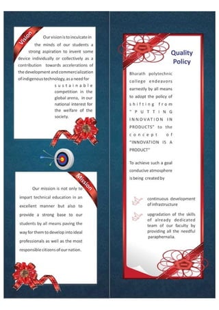 Bharath polytechnic college profile 2 | PDF