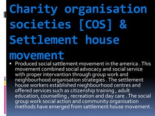 historical development of social work in USA | PPTX