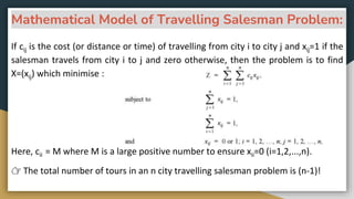 The Travelling Salesman Problem_BharatKumar.pptx | Science