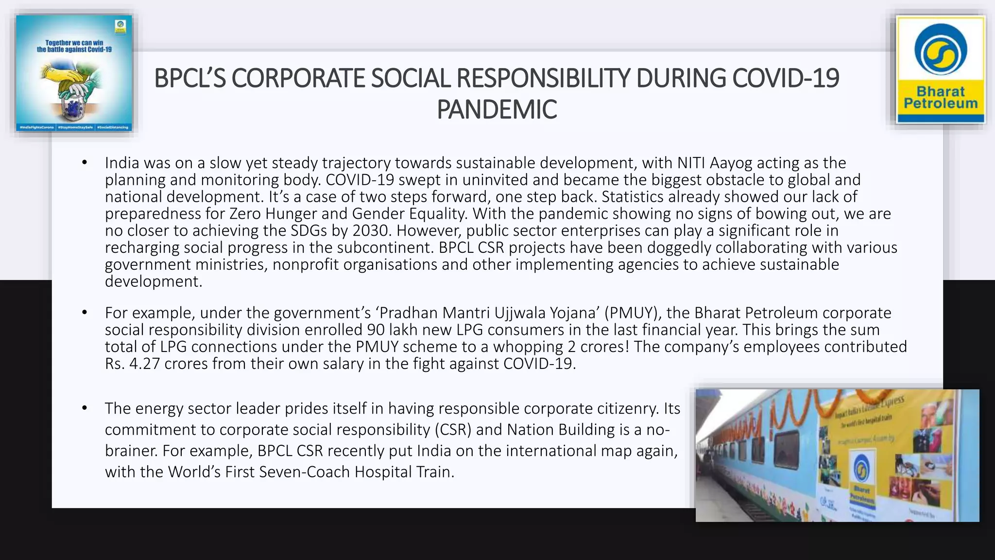 CSR by Bharat petroleum corporation limited | PPTX