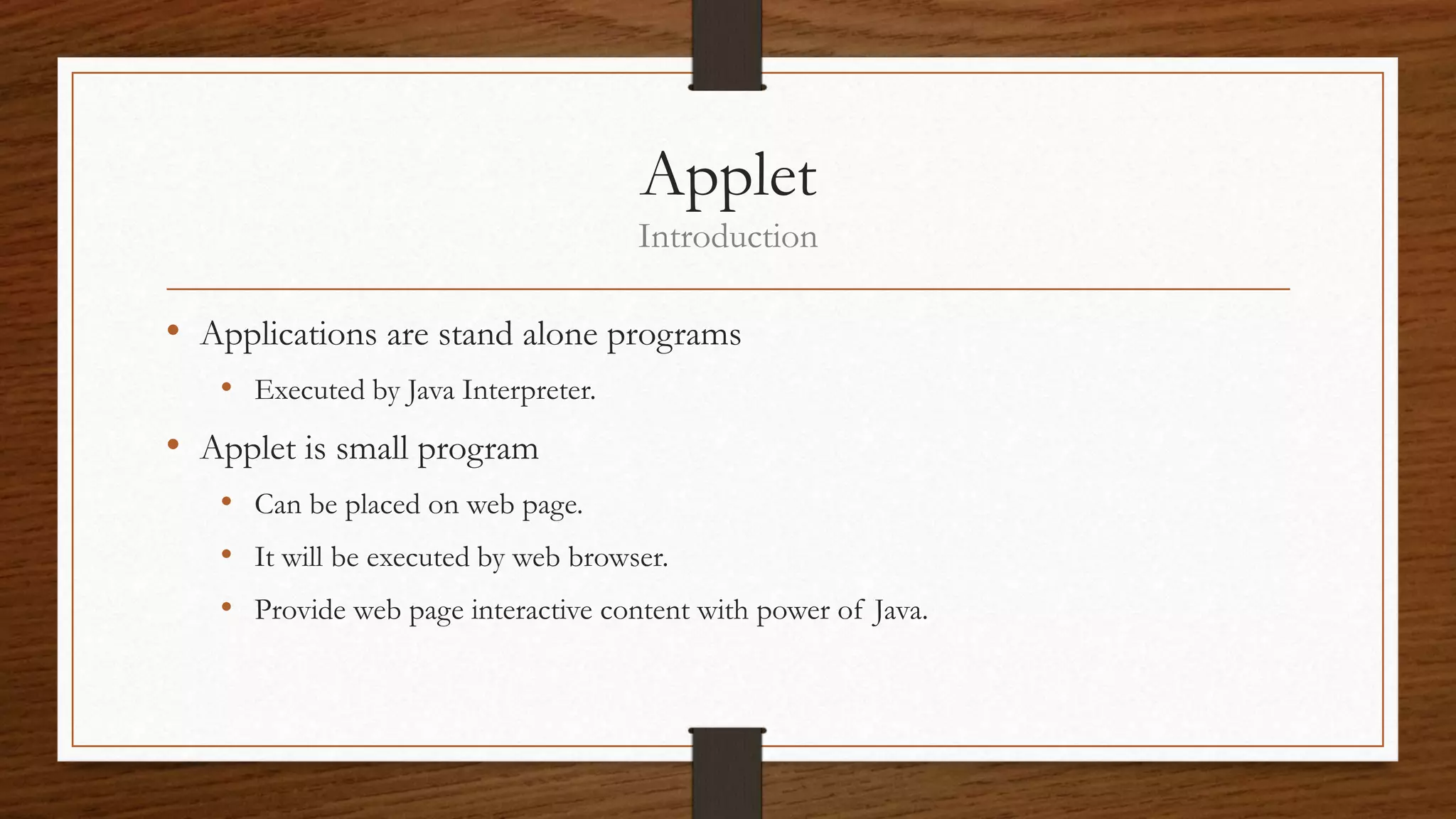 Applet Vs Servlet | PPSX