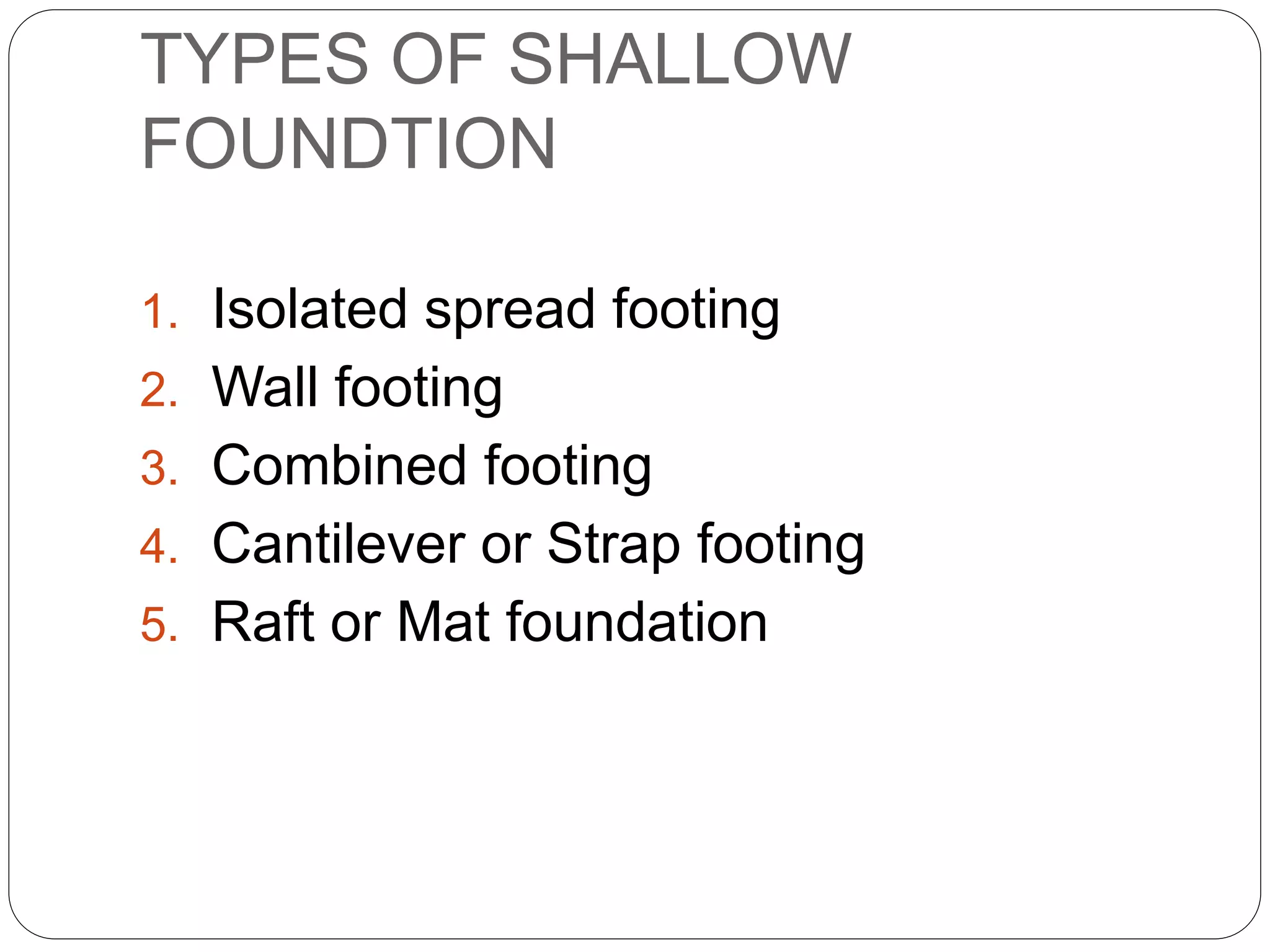 shallow foundation | PPTX