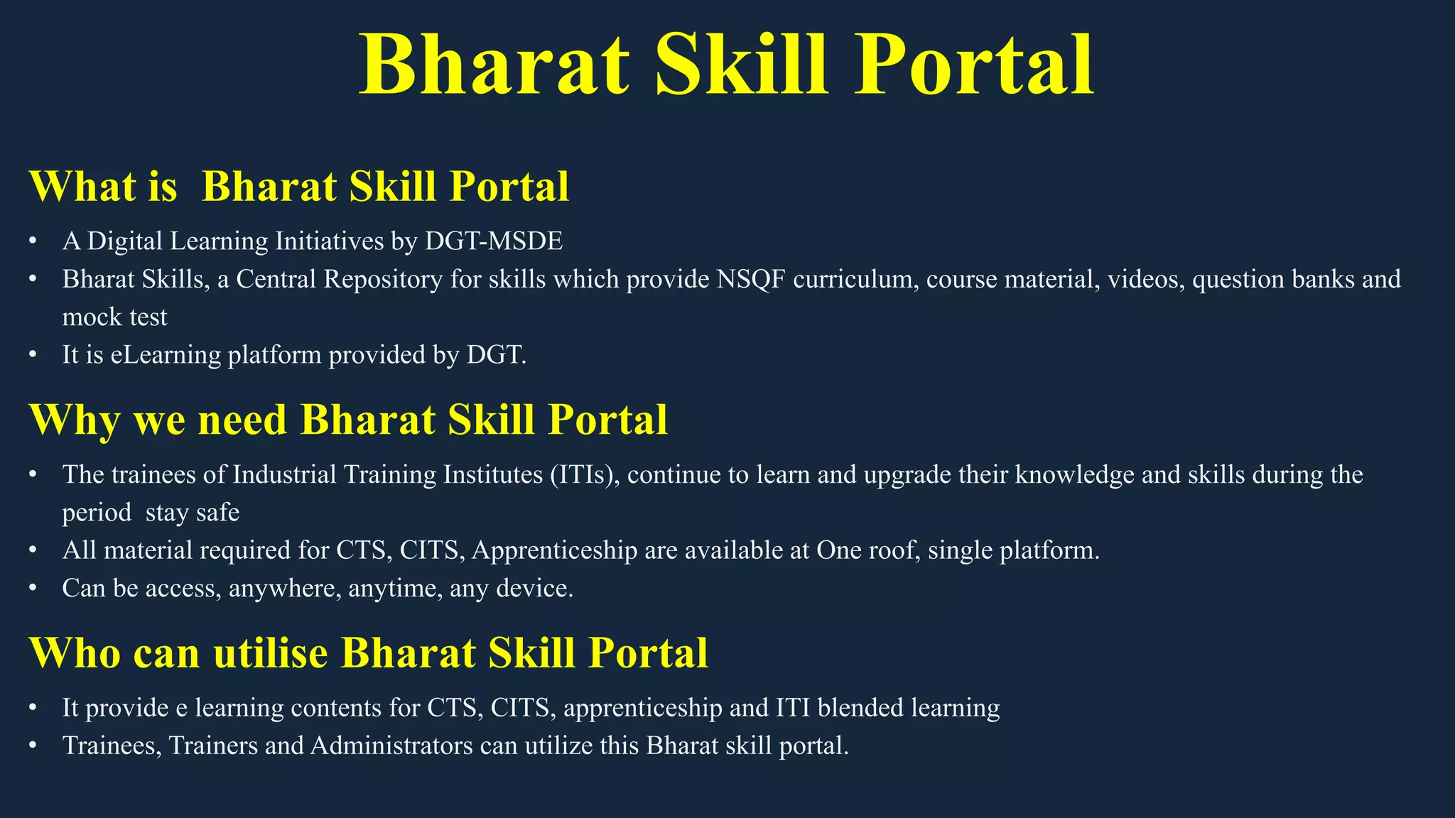 Bharat skill portal | PPTX