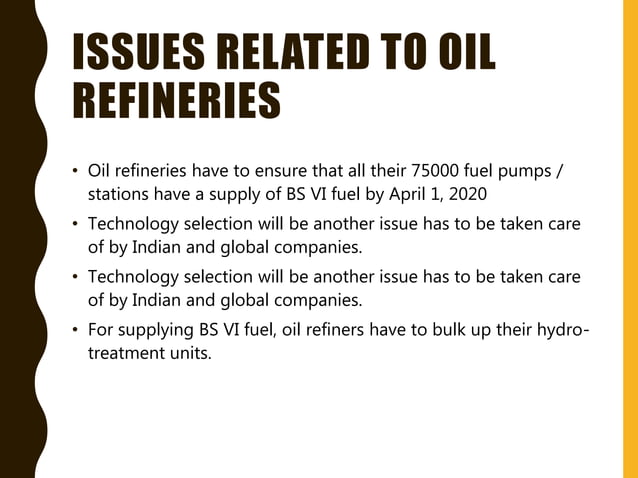 BHARAT STAGE - VI | PPTX