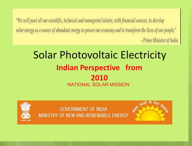INDIAN SOLAR ENERGY [Bharat Surya Urja] | PPTX