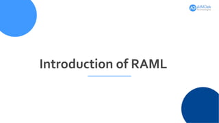 Design REST APIs using RAML | PPT