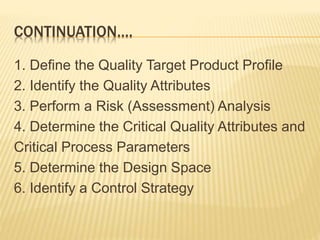 Quality by design | PPTX