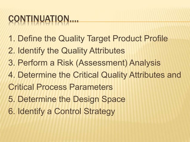 Quality by design | PPT