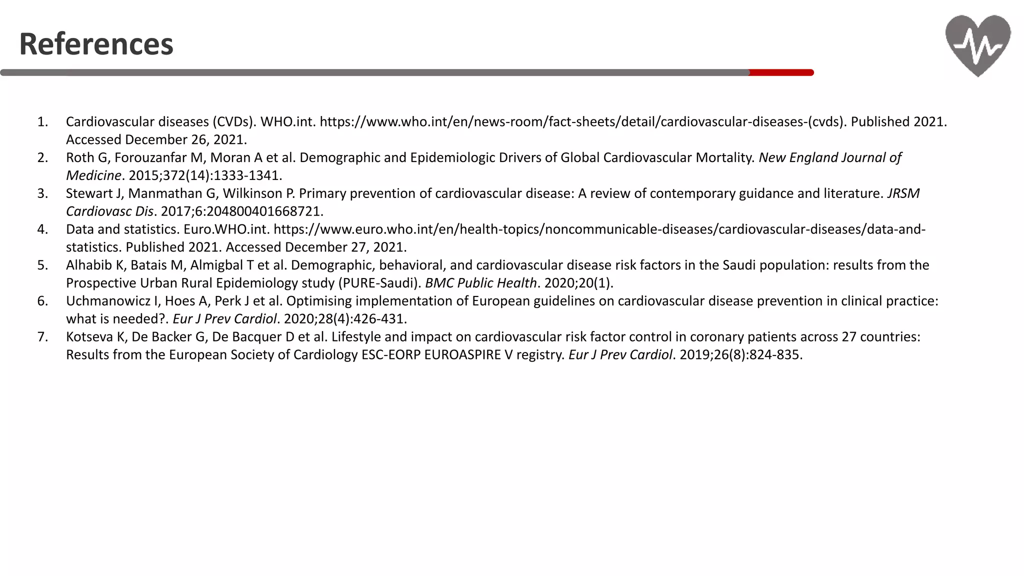Cardiovascular disease (CVD) Prevention: Importance and Barriers | PPTX