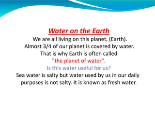 Life without water | PPTX
