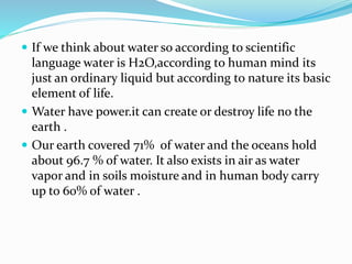 Life Without Water | PPTX