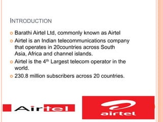 Business model of airtel | PPTX