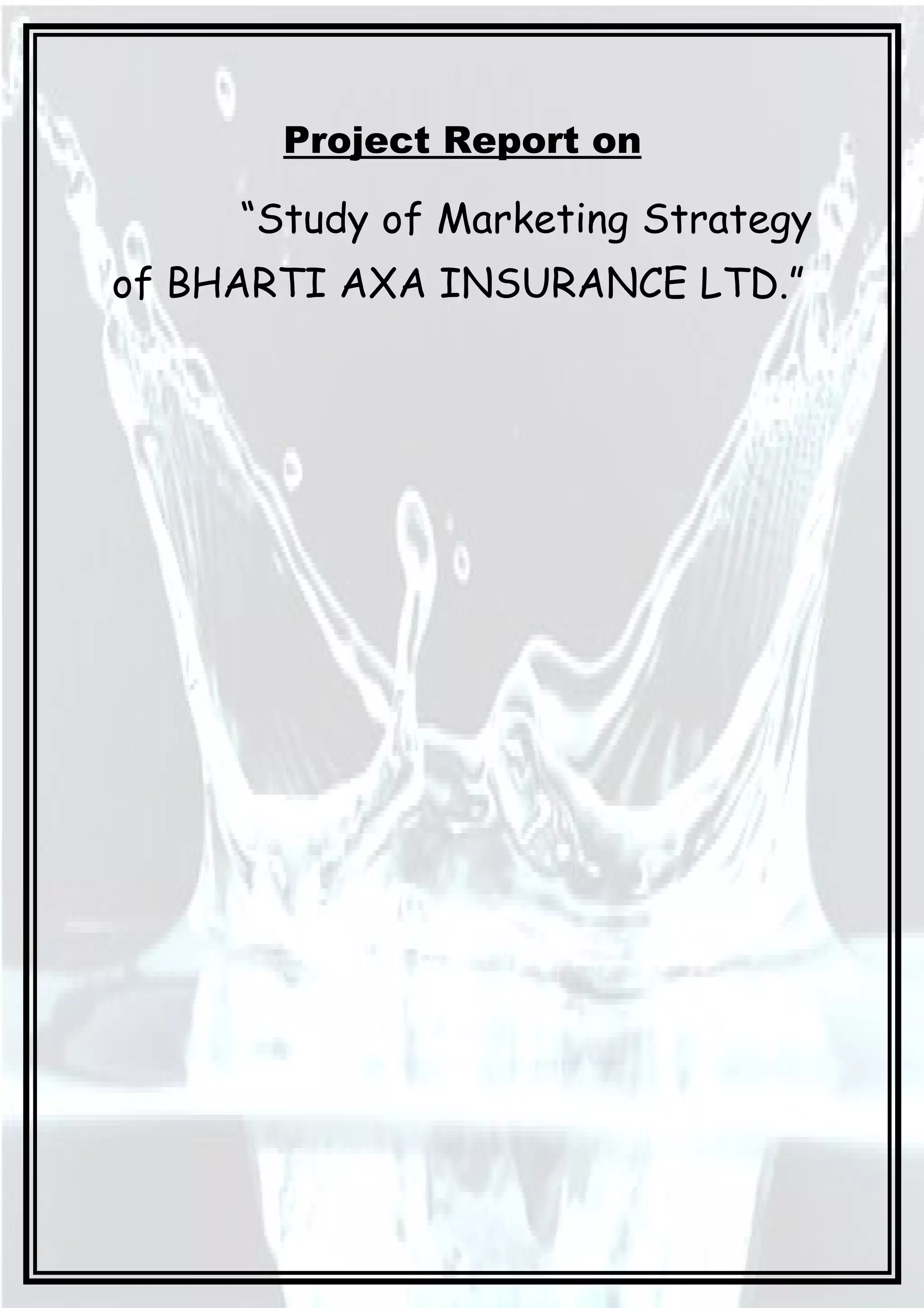 Bharti Axa Life Insurance | DOC