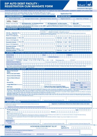 Bharti axa tax advantage fund application form | PDF