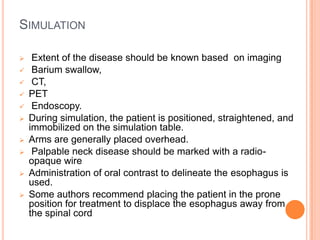 Esophageal cancer-role of RT | PPTX