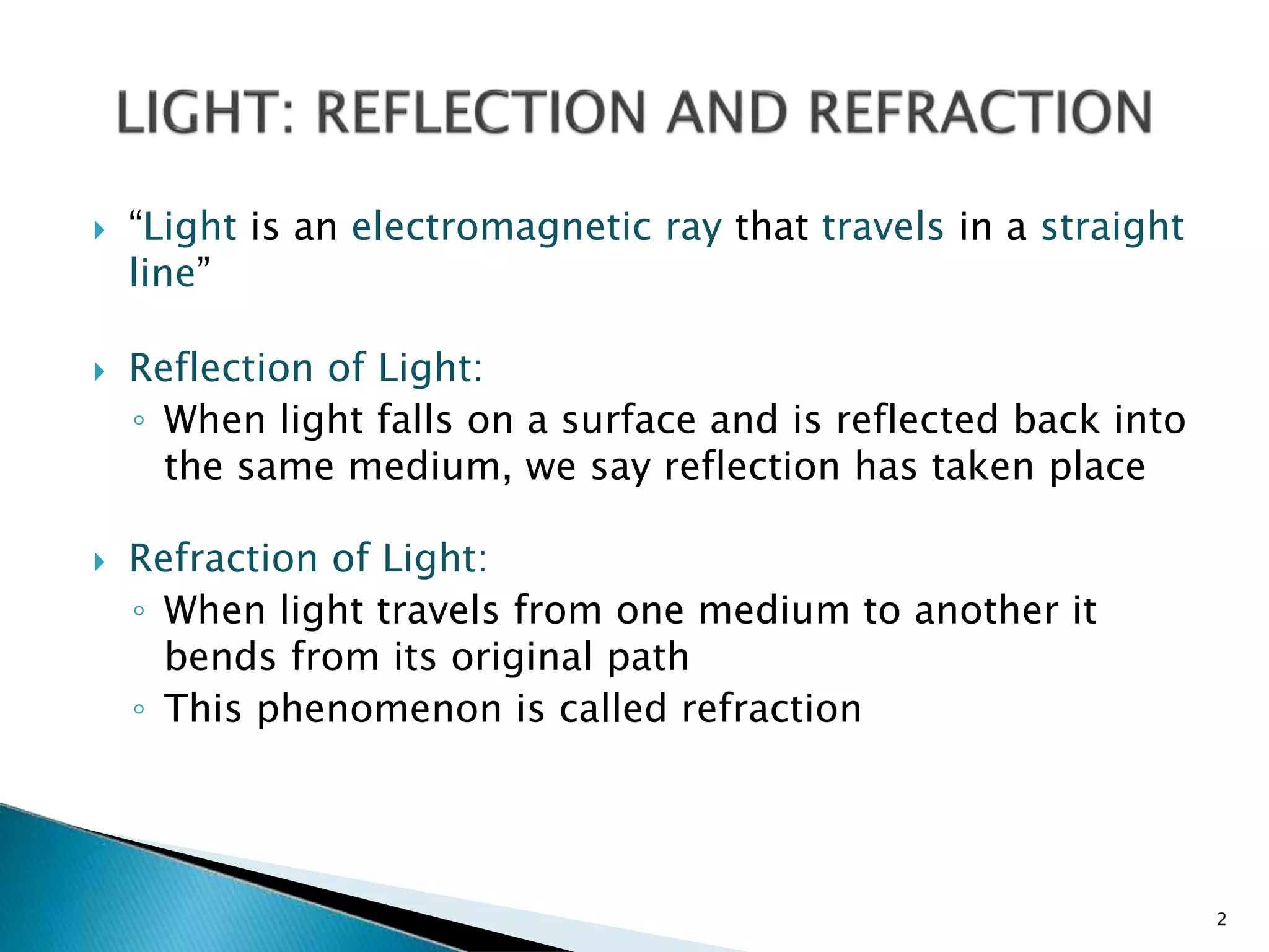 Light And reflection | PPTX