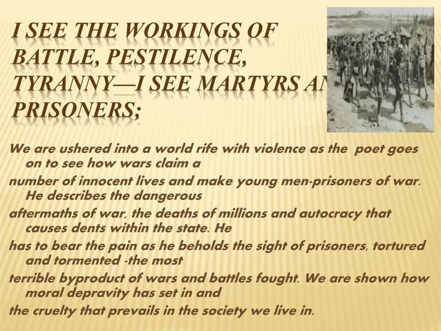 I Sit and Look out by Walt Whitman | PPTX