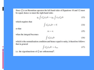 Hermitian Operators Bharti rajput | PPTX
