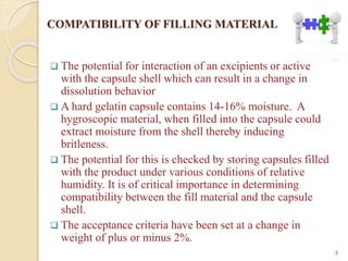 Liquid filled hard gelatin capsules | PPTX