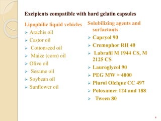 Liquid filled hard gelatin capsules | PPTX