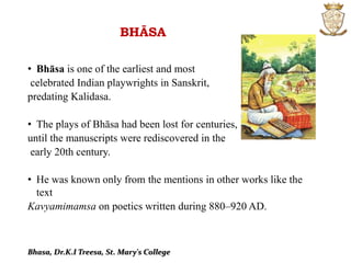 Sanskrit:Bhasa | PPTX